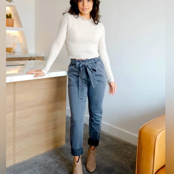 Sozy | Pants & Jumpsuits | Sozy Soft Cozy Jennifer Pants Tie Waist Gray ...